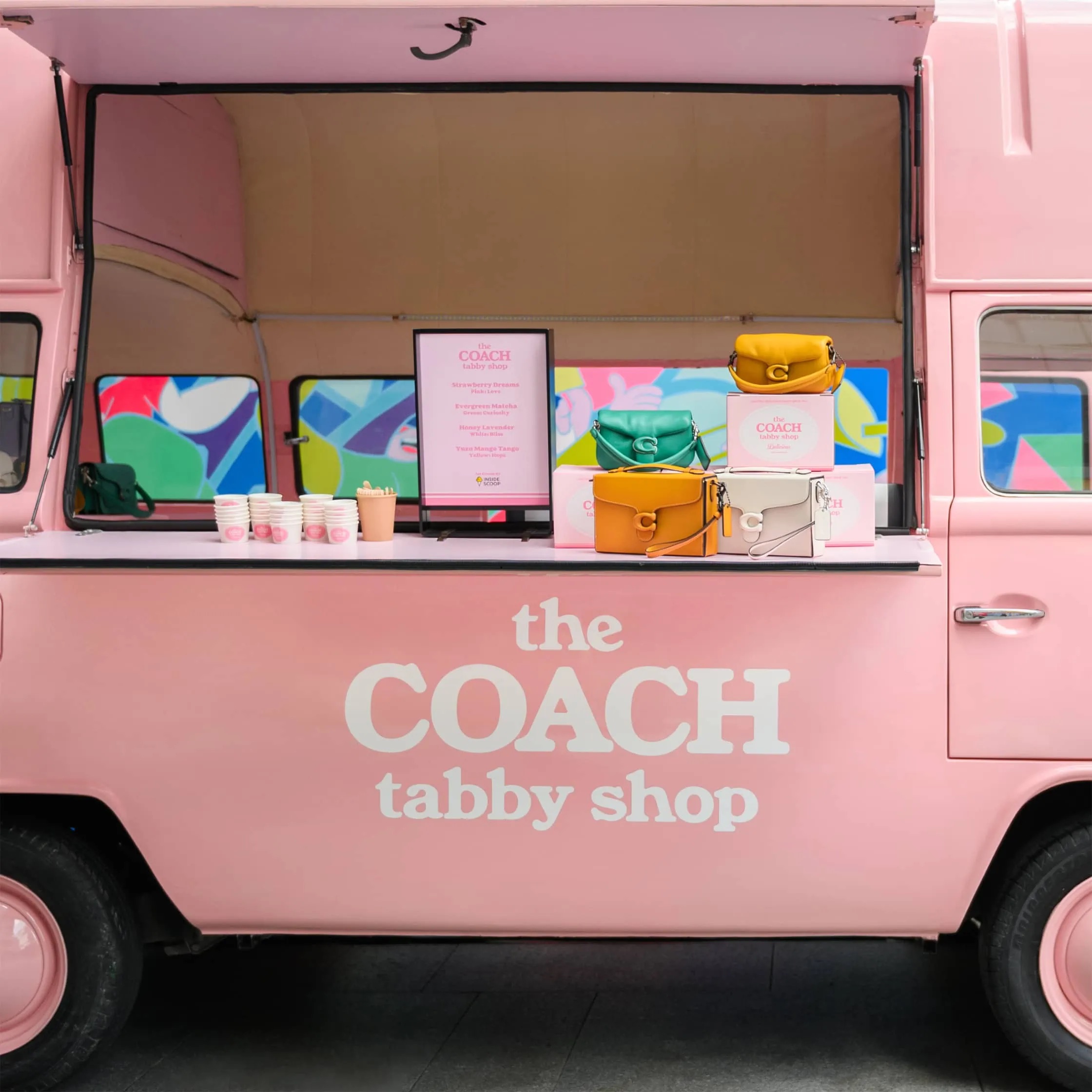 FREE Ice Cream & Stickers At The Coach Tabby Shop