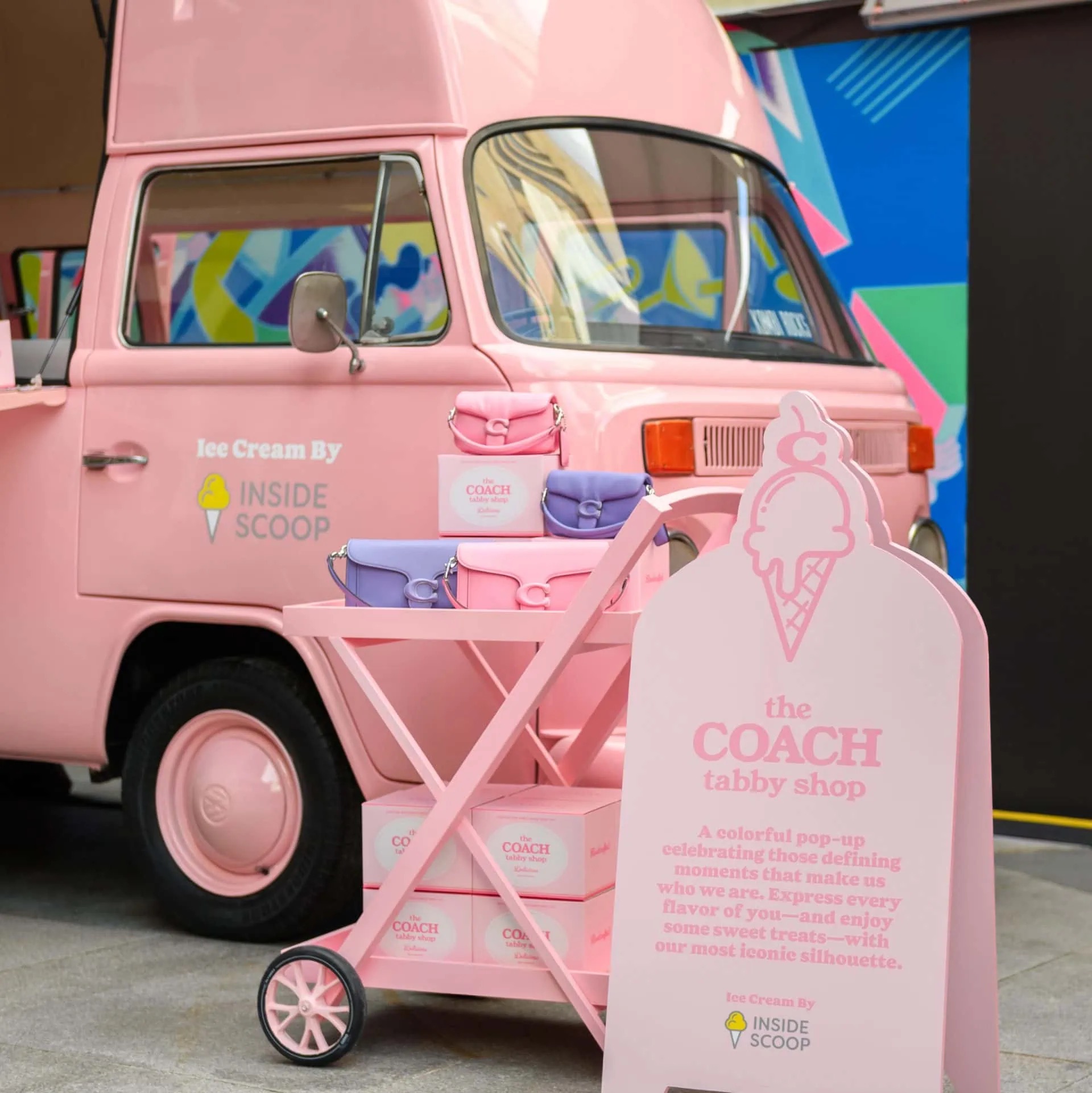 FREE Ice Cream & Stickers At The Coach Tabby Shop